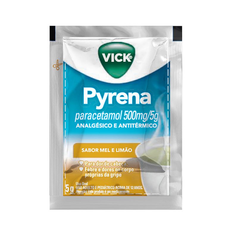 Chá para Gripe Vick Pyrena Sabor Mel e Limão 5g