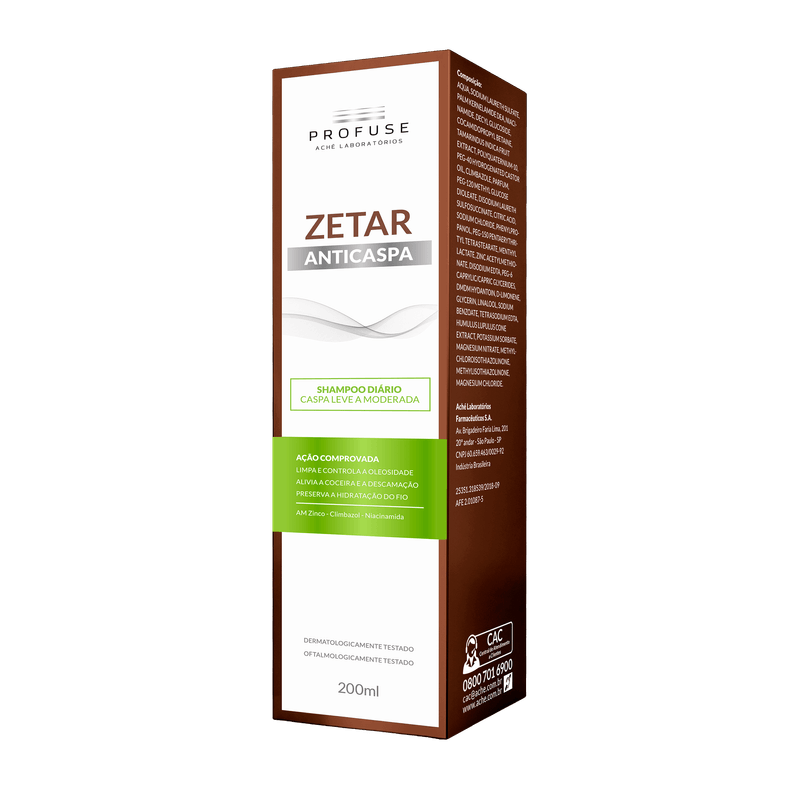 Profuse Zetar Shampoo Anticaspa Diário 200ml