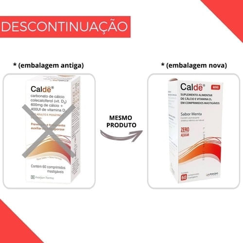 Calde Com 60 Comprimidos Mastigáveis
