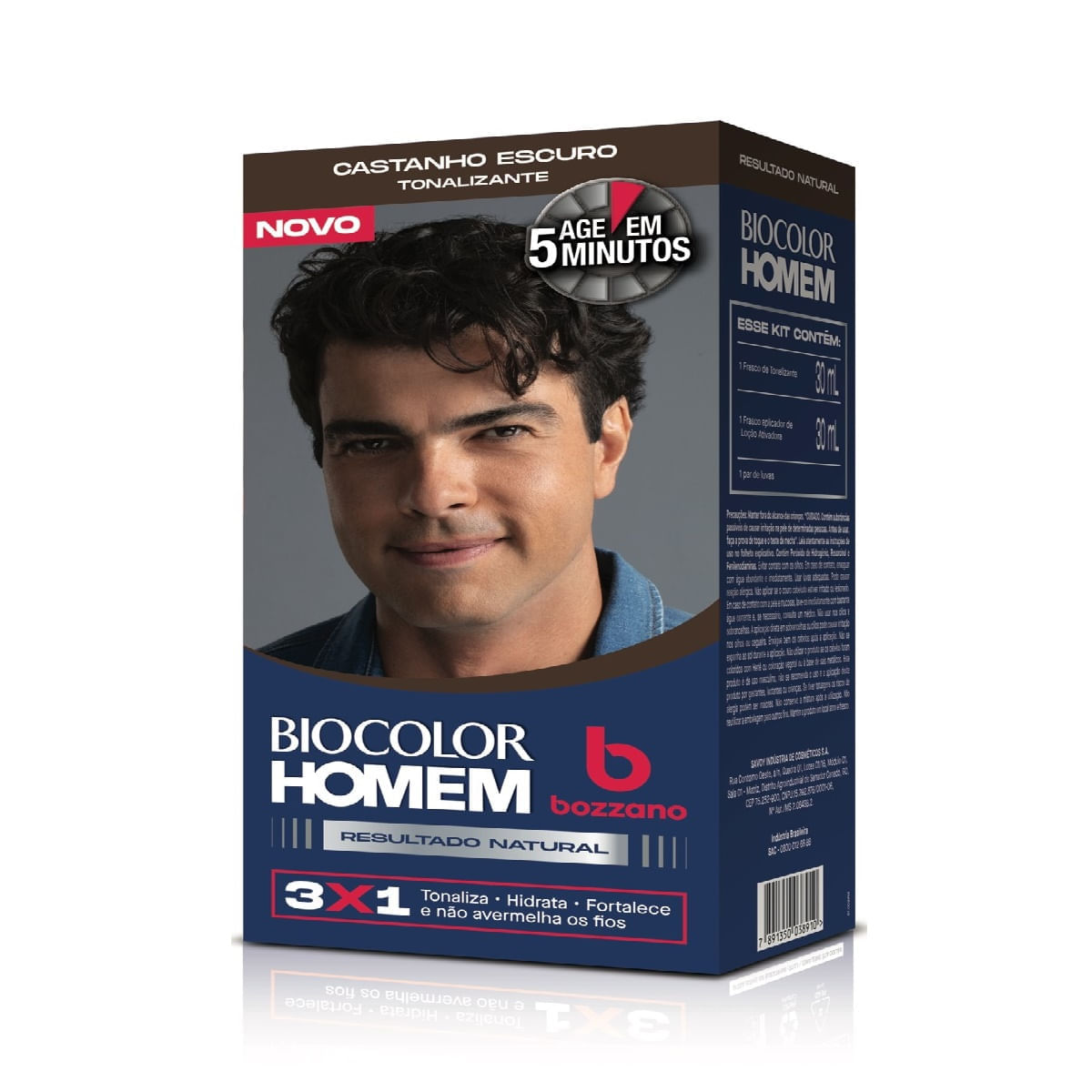 Tintura Biocolor Homem Castanho Escuro