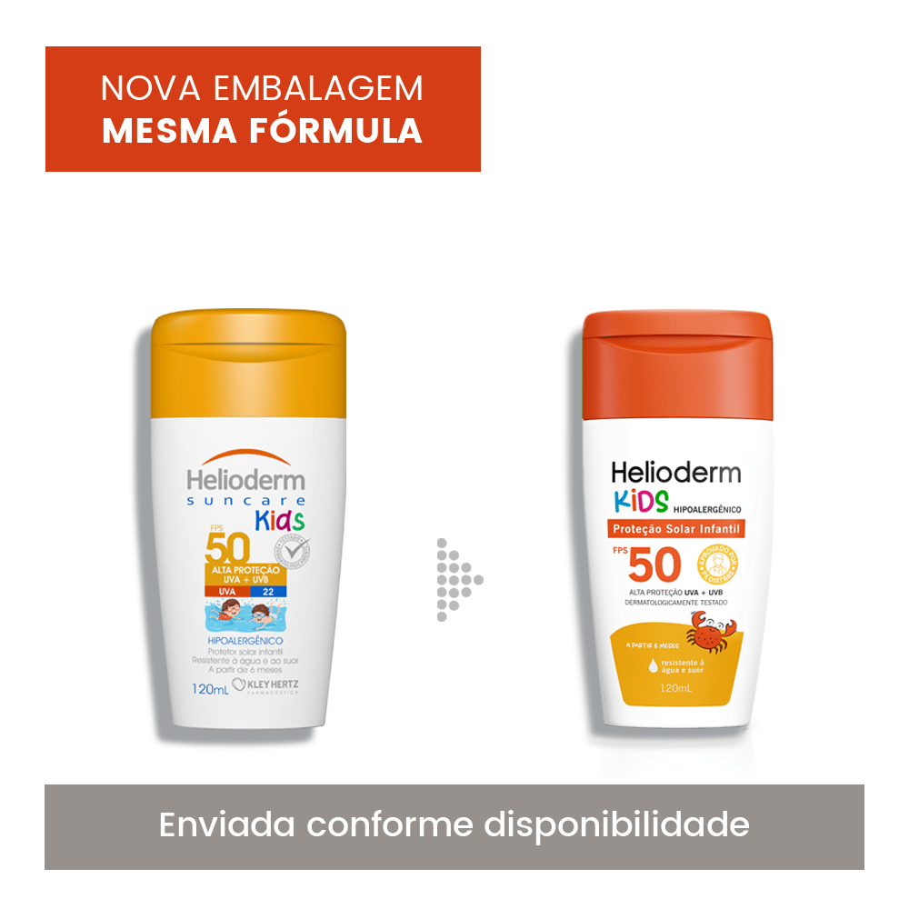 Protetor Solar Helioderm Kids Fps50 120ml