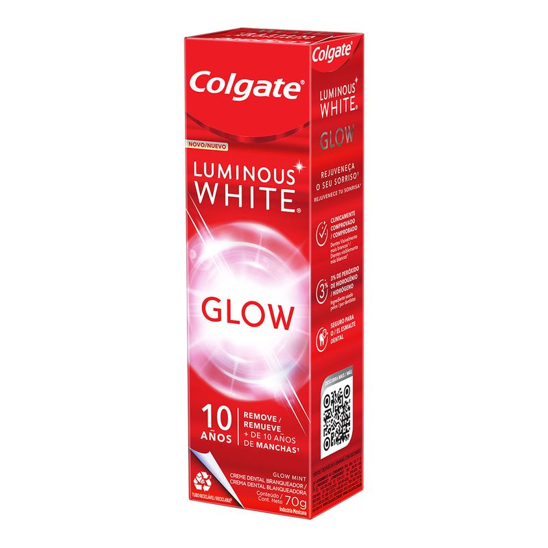 Creme Dental Colgate Luminous White Glow 70g