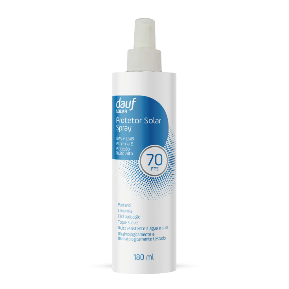 Protetor Solar Dauf Fps 70 Spray 180ml