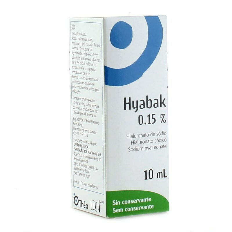 Hyabak 10ml solução oftálmica