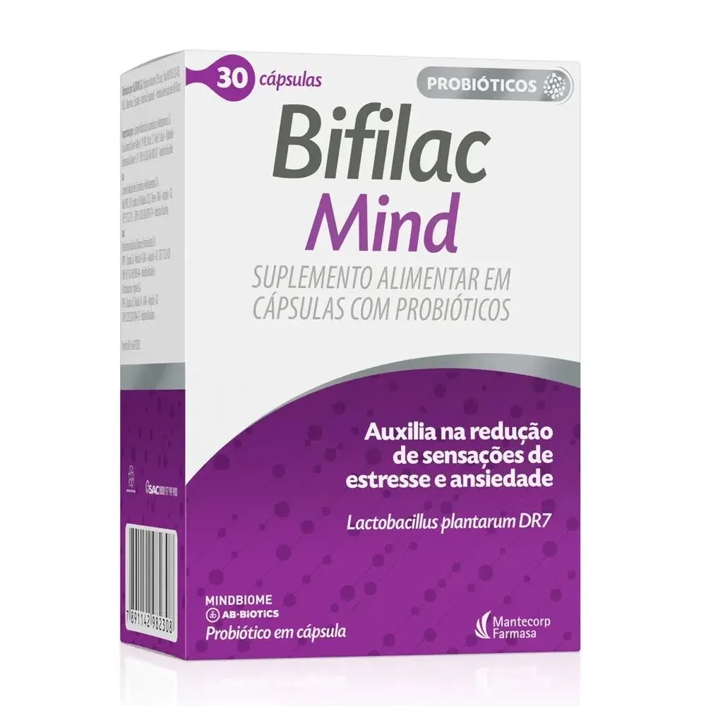 Bifilac Mind com Probióticos 30 cápsulas