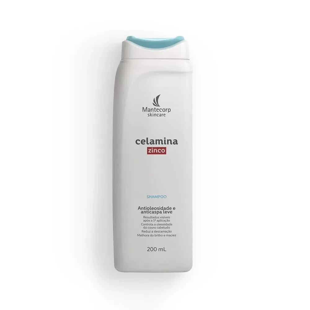 Shampoo Celamina Zinco 200ml frasco
