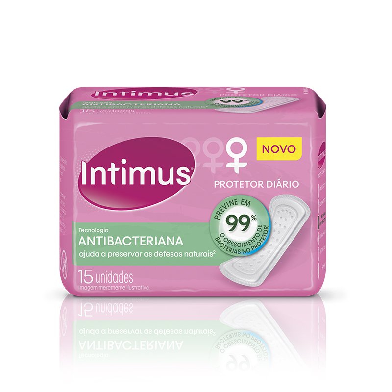 Absorvente Intimus Gel Days Sem Abas Proteção Diaria Antibacteriano com ...