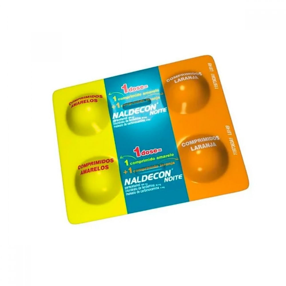 Naldecon Noite 4 Comprimidos Reckitt Benckiser