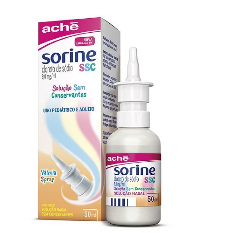 Sorine SSC Spray Solução Nasal 0,9% com 50ml Aché